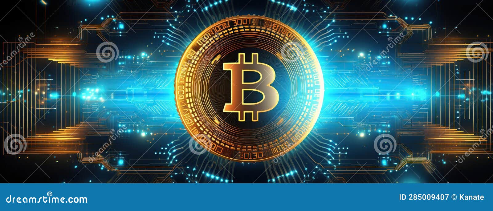 Illustration of Bitcoin, AI Generated Stock Illustration - Illustration ...