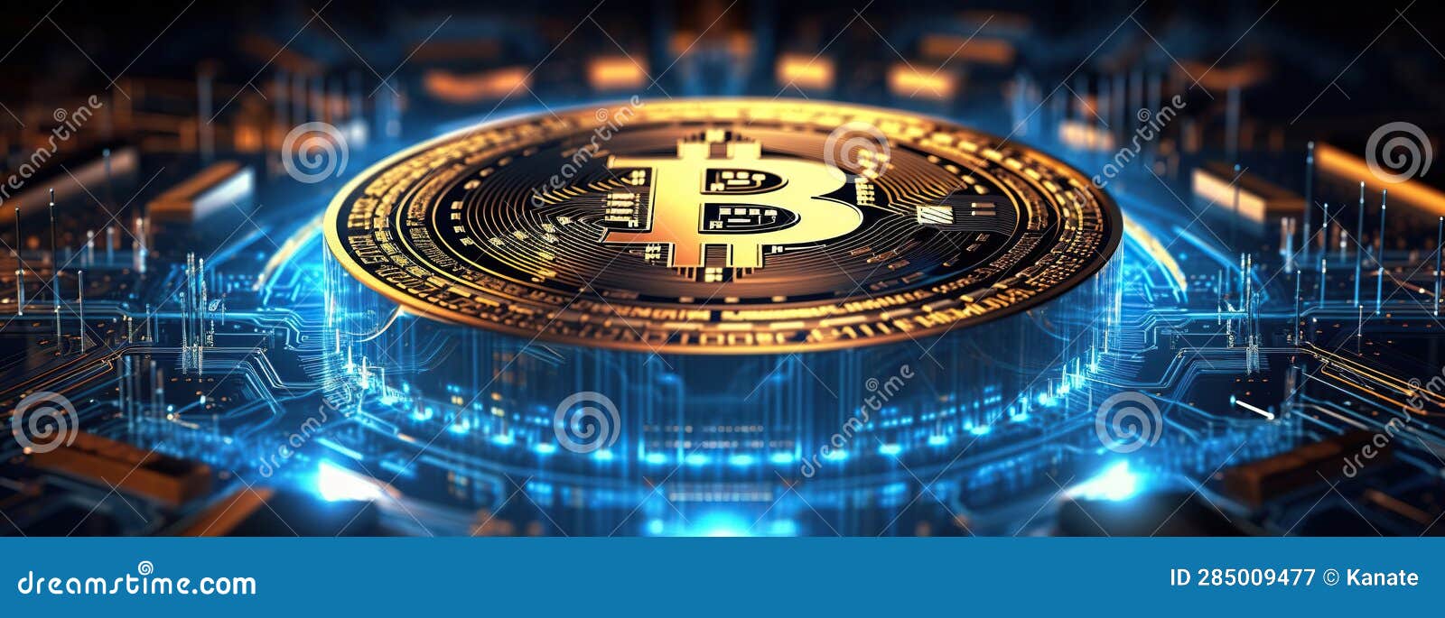 Illustration of Bitcoin, AI Generated Stock Illustration - Illustration ...