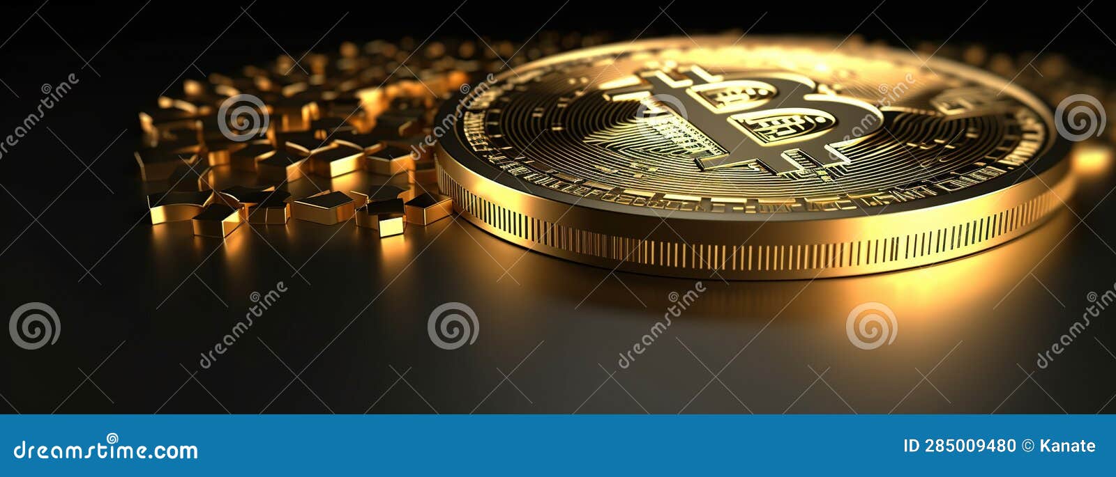 Illustration of Bitcoin, AI Generated Stock Illustration - Illustration ...