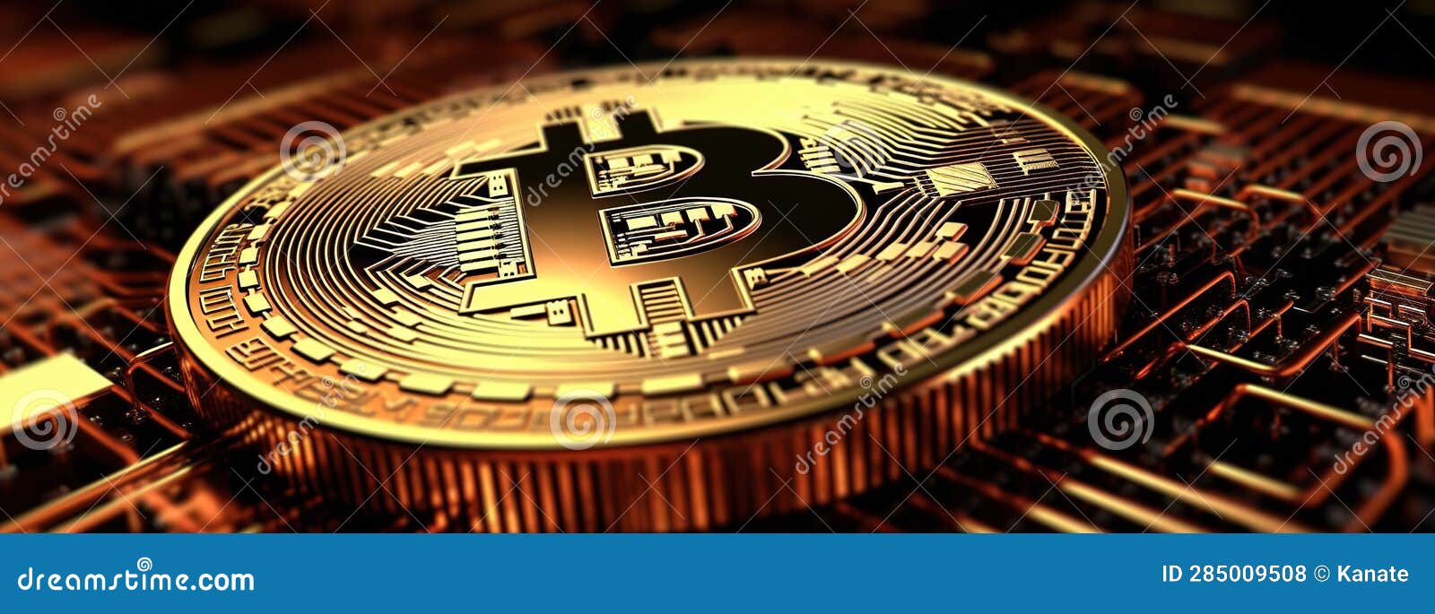 Illustration of Bitcoin, AI Generated Stock Illustration - Illustration ...