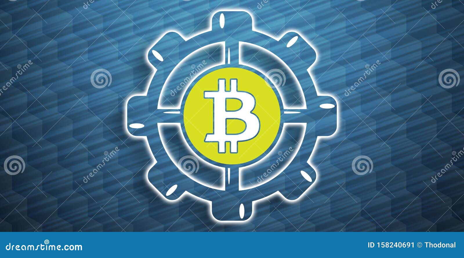 Concept of Bitcoin Development Stock Illustration - Illustration of ...