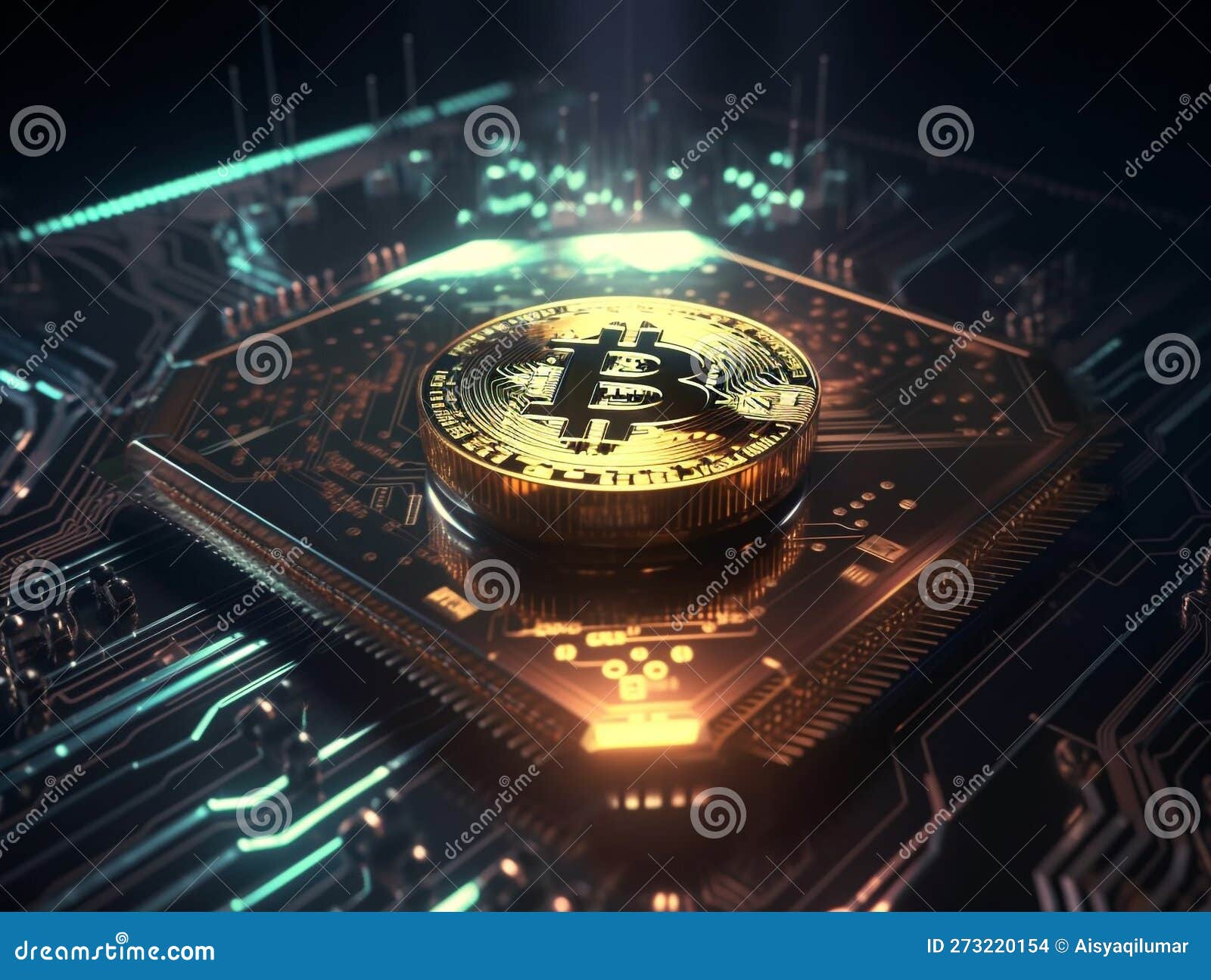 An Illustration of Bitcoin in Physical Form is Placed in a Transparent ...