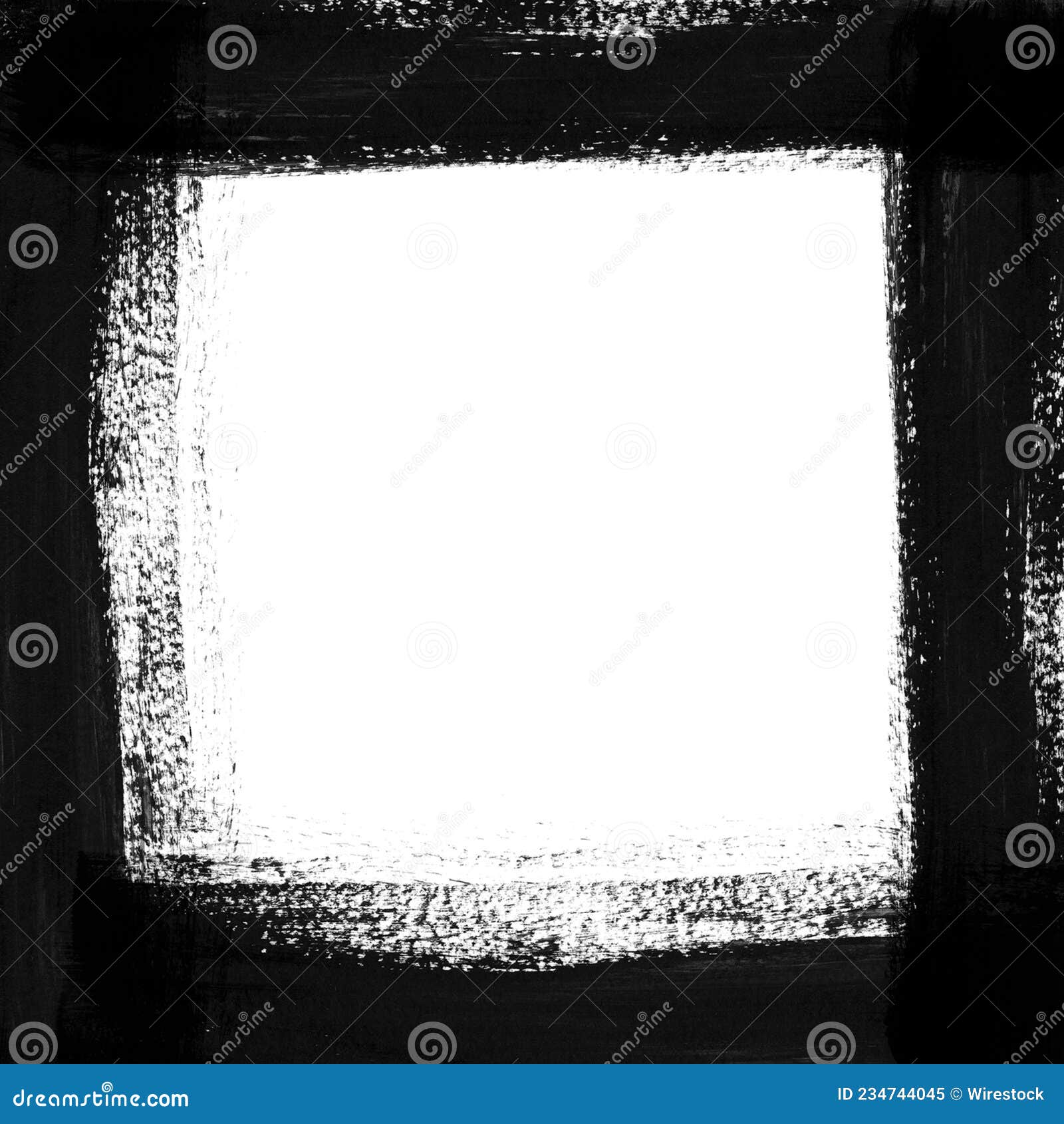 Illustration of a Black Border Frame with Space for Text in the Middle ...