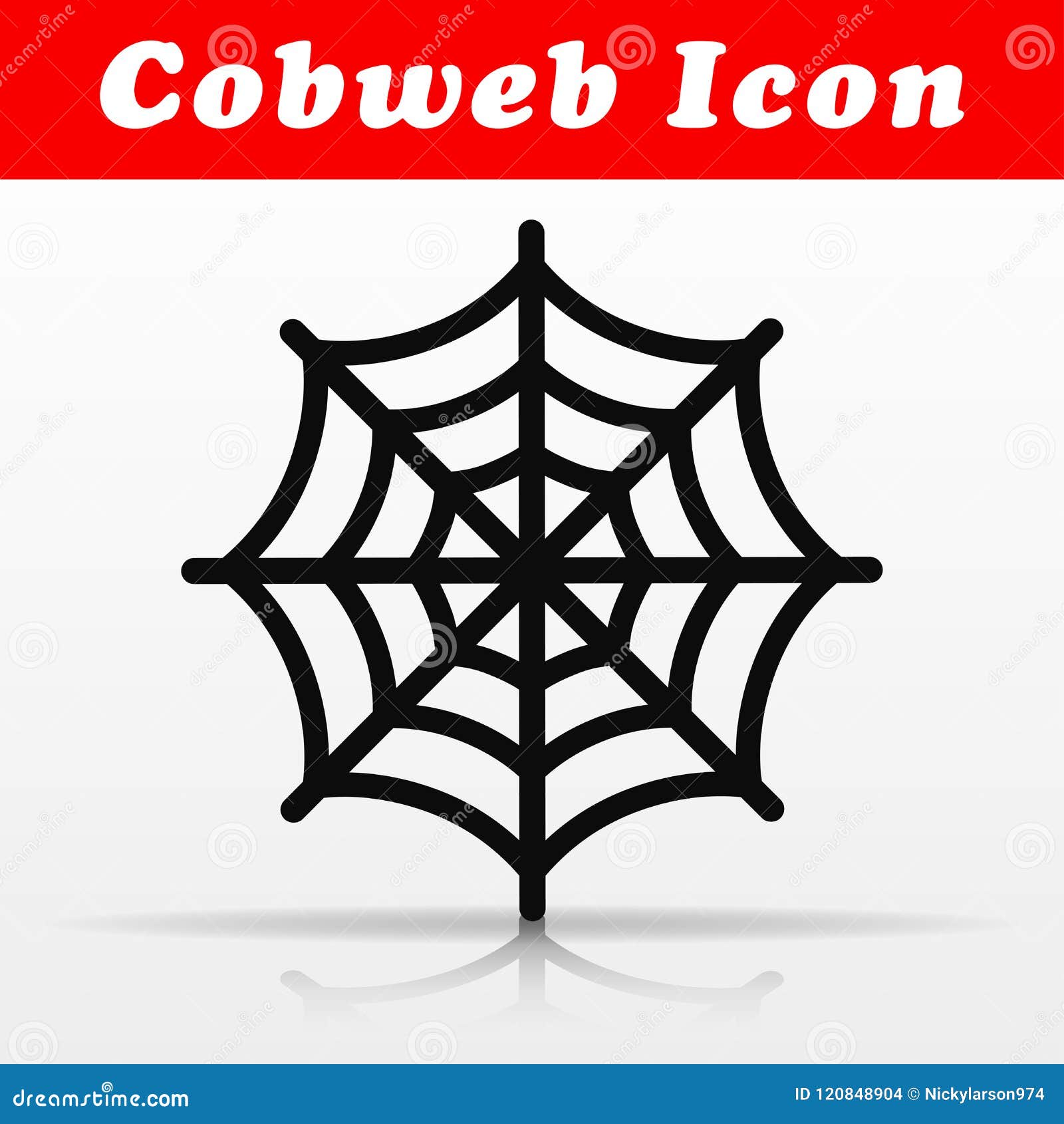 Black Cobweb Vector Icon Design Stock Vector - Illustration of flat ...