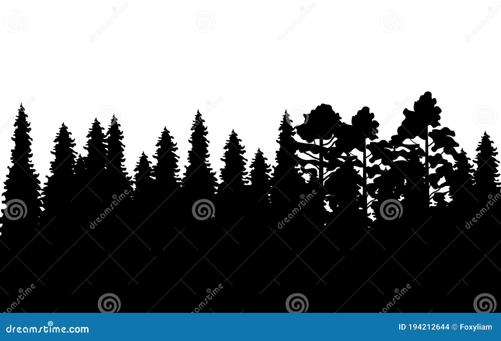 Illustration with Black Forest Stock Vector - Illustration of park ...