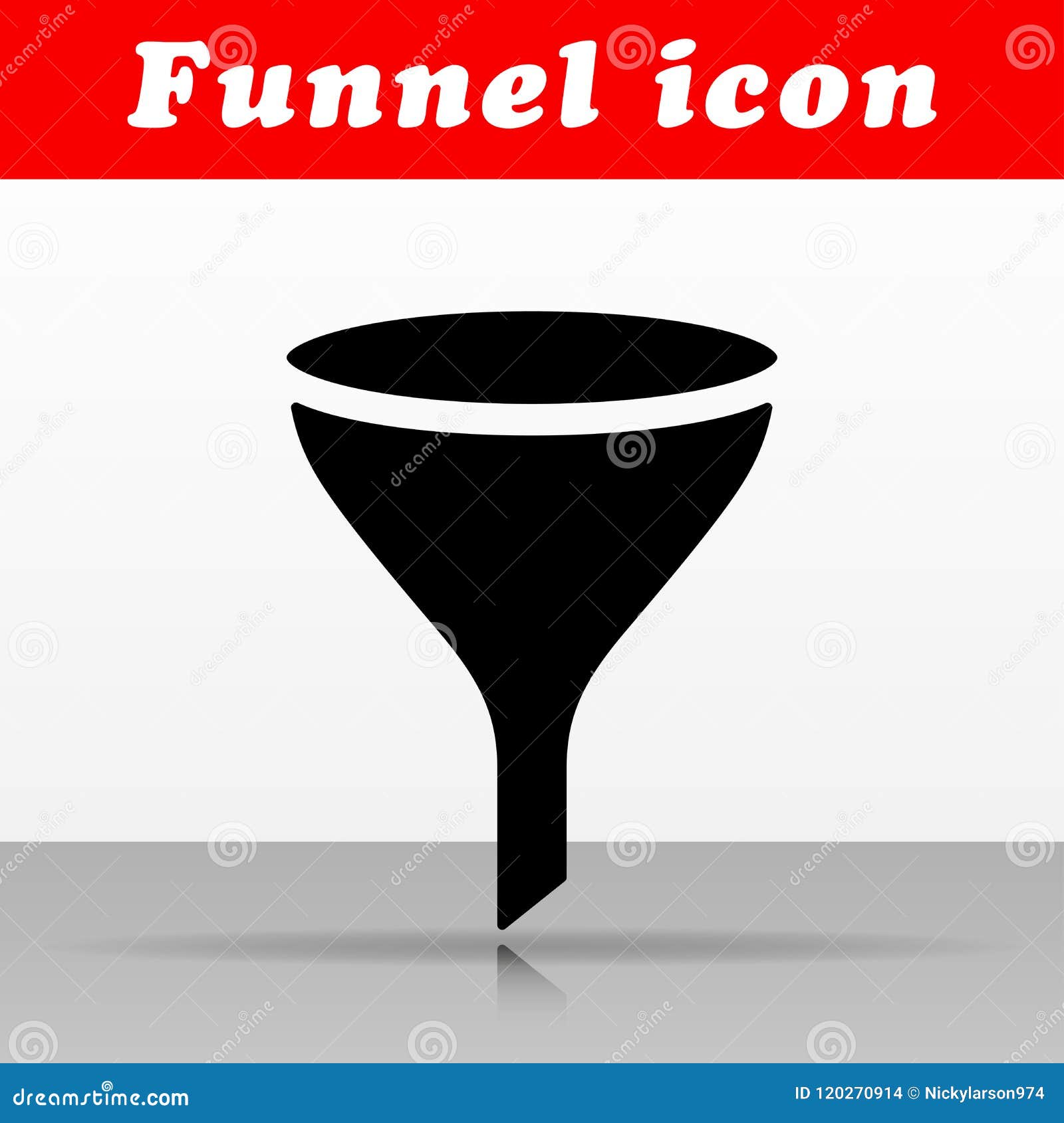 Black Funnel Vector Icon Design Stock Vector - Illustration of flat ...