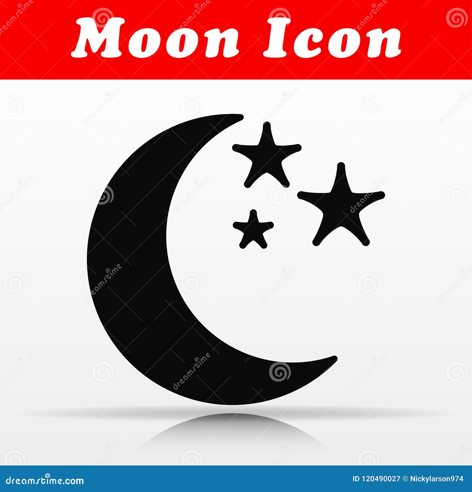 Black Moon Vector Icon Design Stock Vector - Illustration of design ...