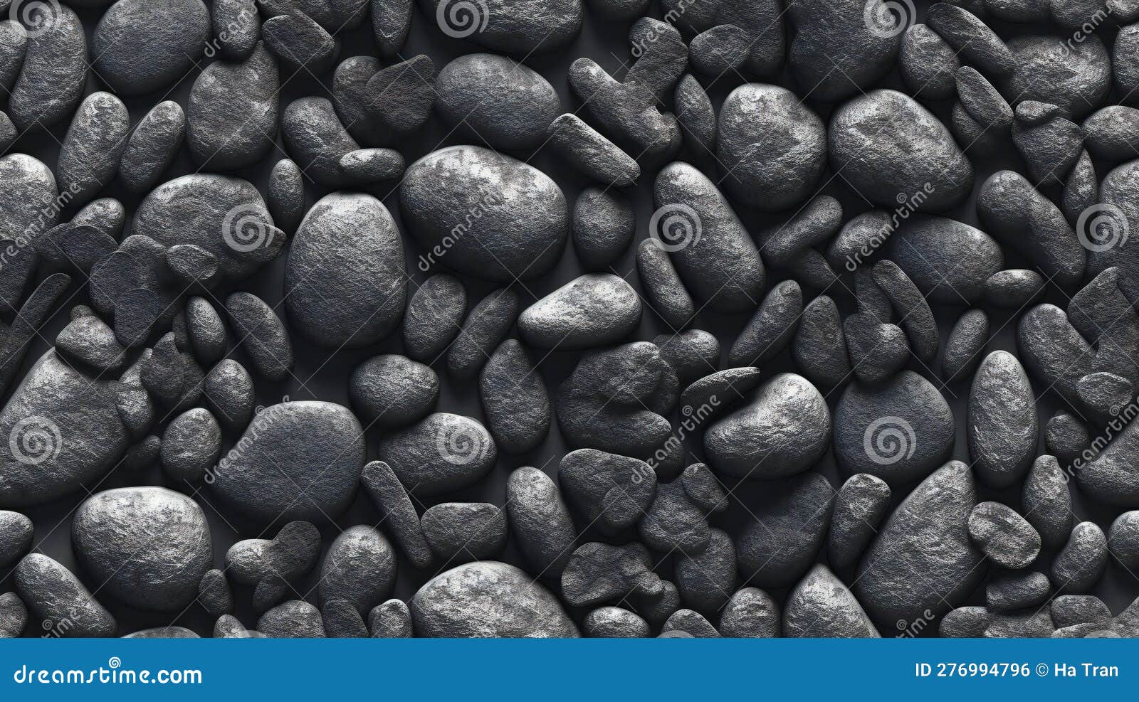Black Pebbles Texture Background, Top View Stock Illustration ...