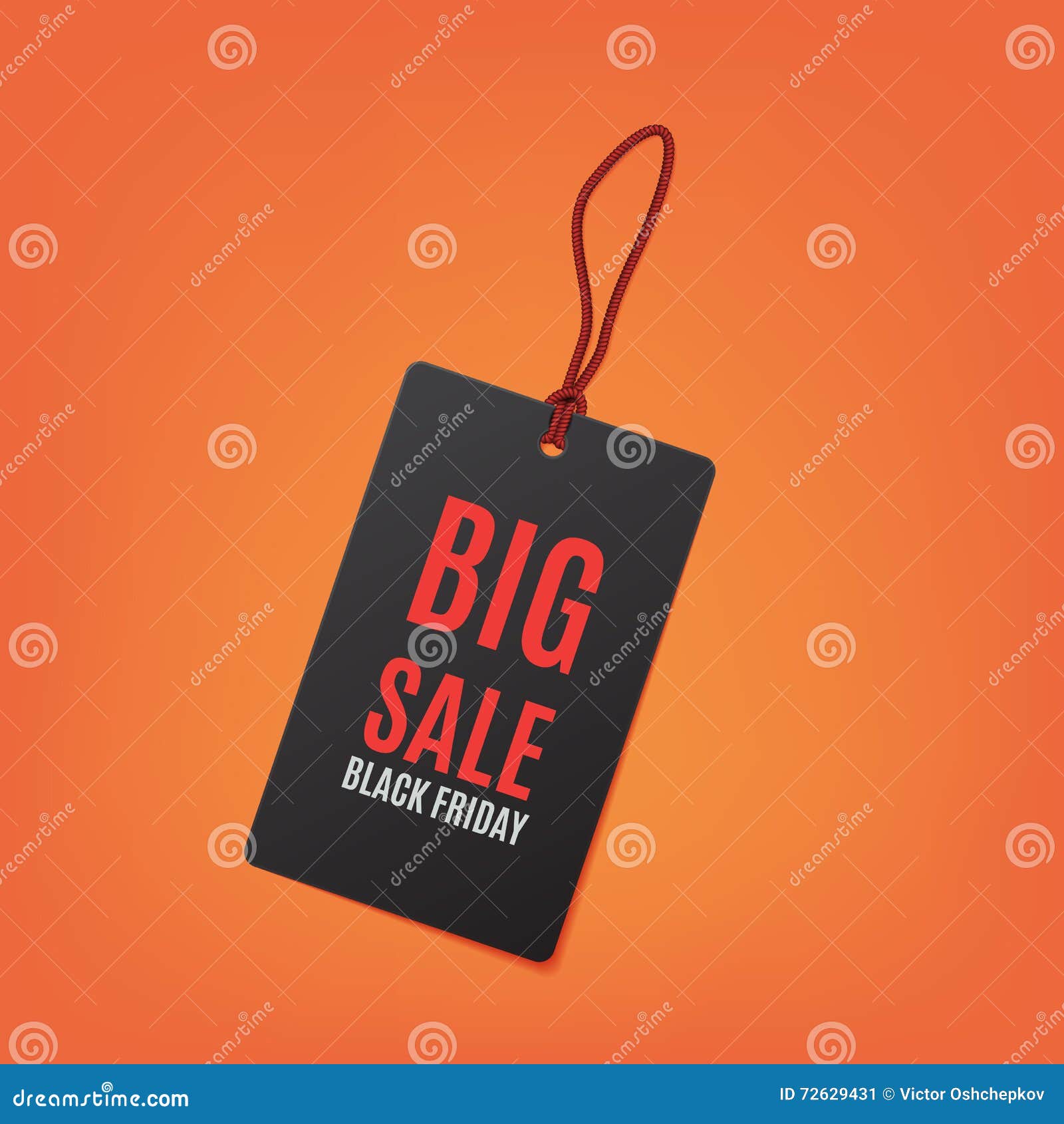 Illustration of black tag stock vector. Illustration of discount - 72629431