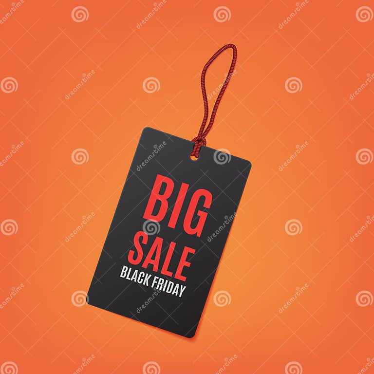 Illustration of black tag stock vector. Illustration of discount - 72629431