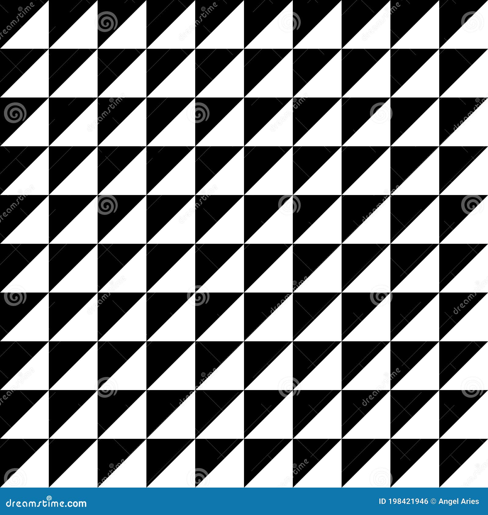 Illustration of Black Triangle Tile Pattern Stock Vector - Illustration ...