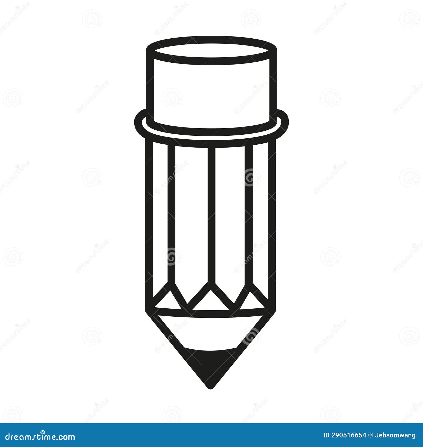Illustration Black and White Pencil Stock Vector - Illustration of ...