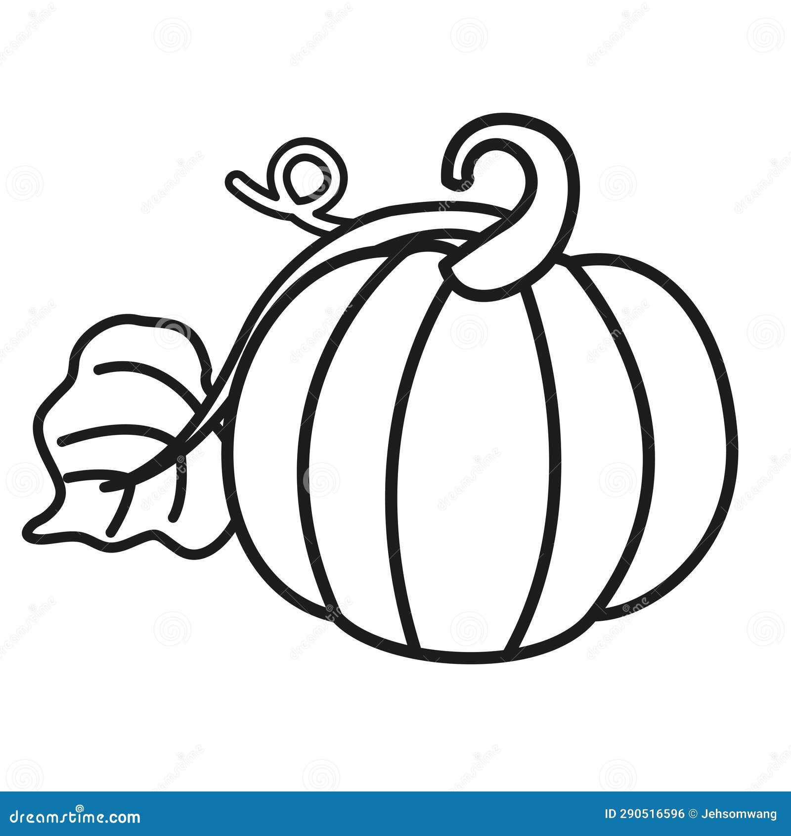 Illustration Black and White Pumpkin Stock Vector - Illustration of ...
