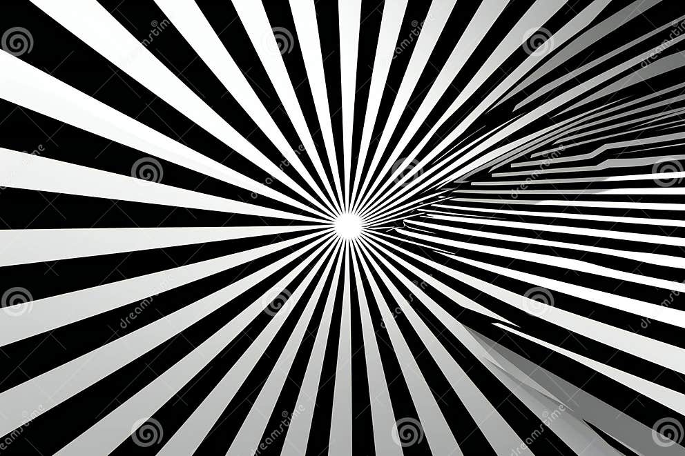 Black and White Rays Background Stock Illustration - Illustration of ...