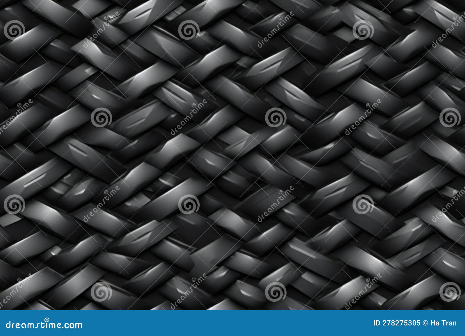 Black Woven Rattan Background, Seamless Texture Royalty-Free ...