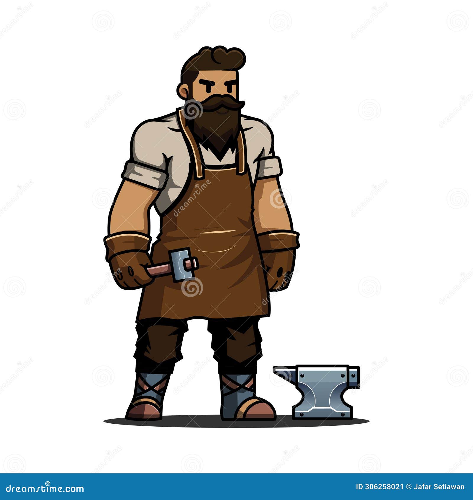 Blacksmith Character Cartoon | CartoonDealer.com #61267957