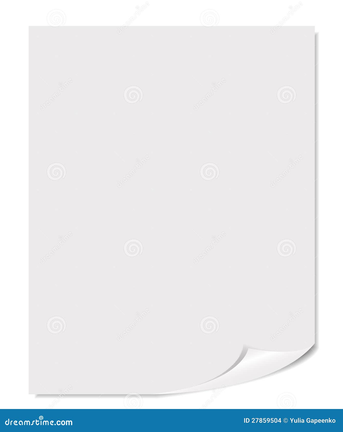 Illustration Blanche De Vecteur De Page Blanc Illustration de Vecteur ...