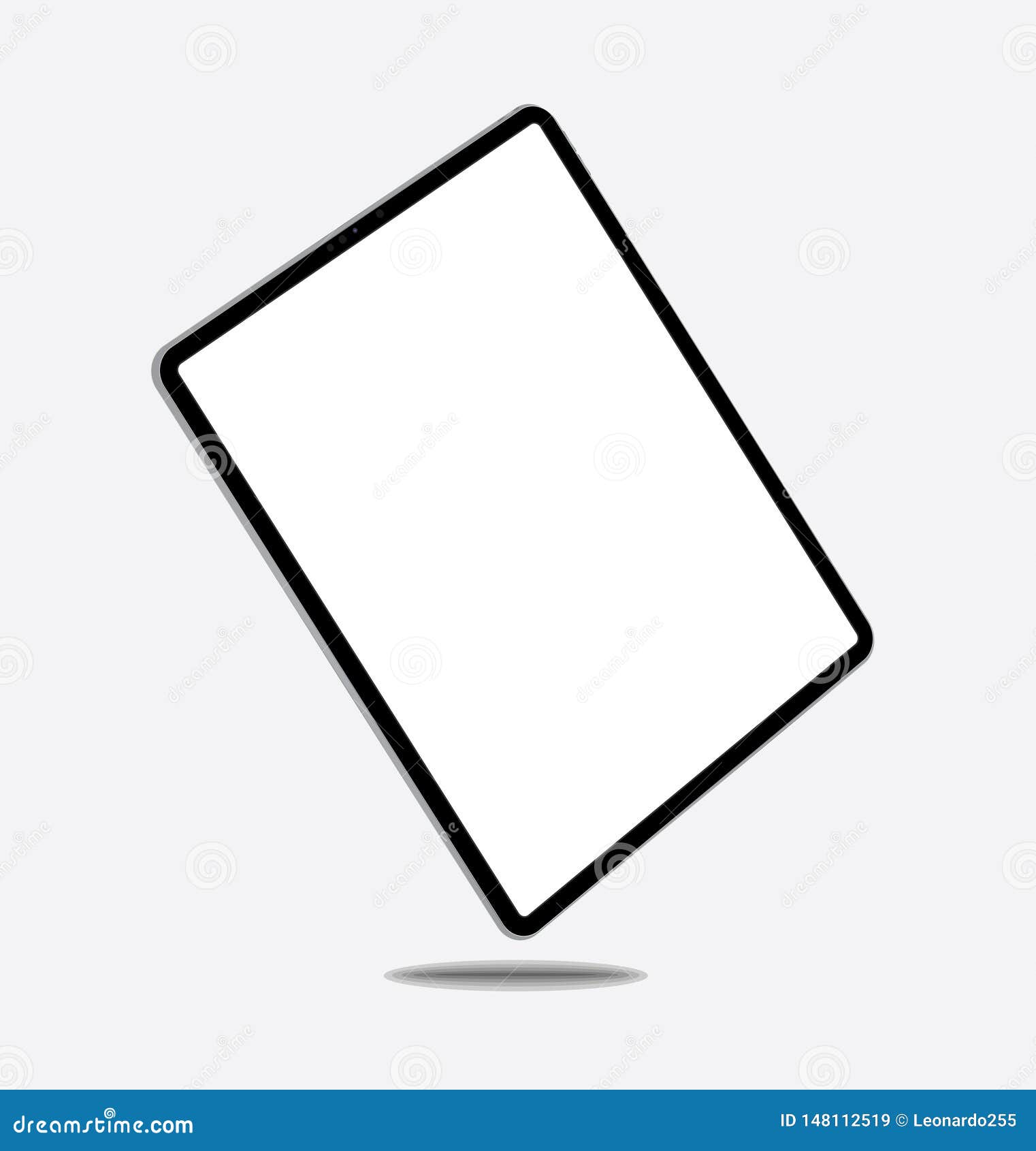 Illustration of a Blank Computer Tablet Stock Vector - Illustration of ...