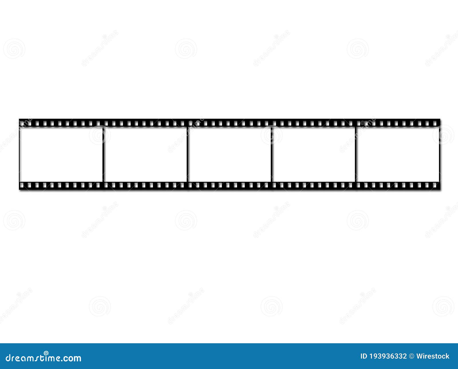 Illustration of Blank Negative on a White Background Stock Illustration ...