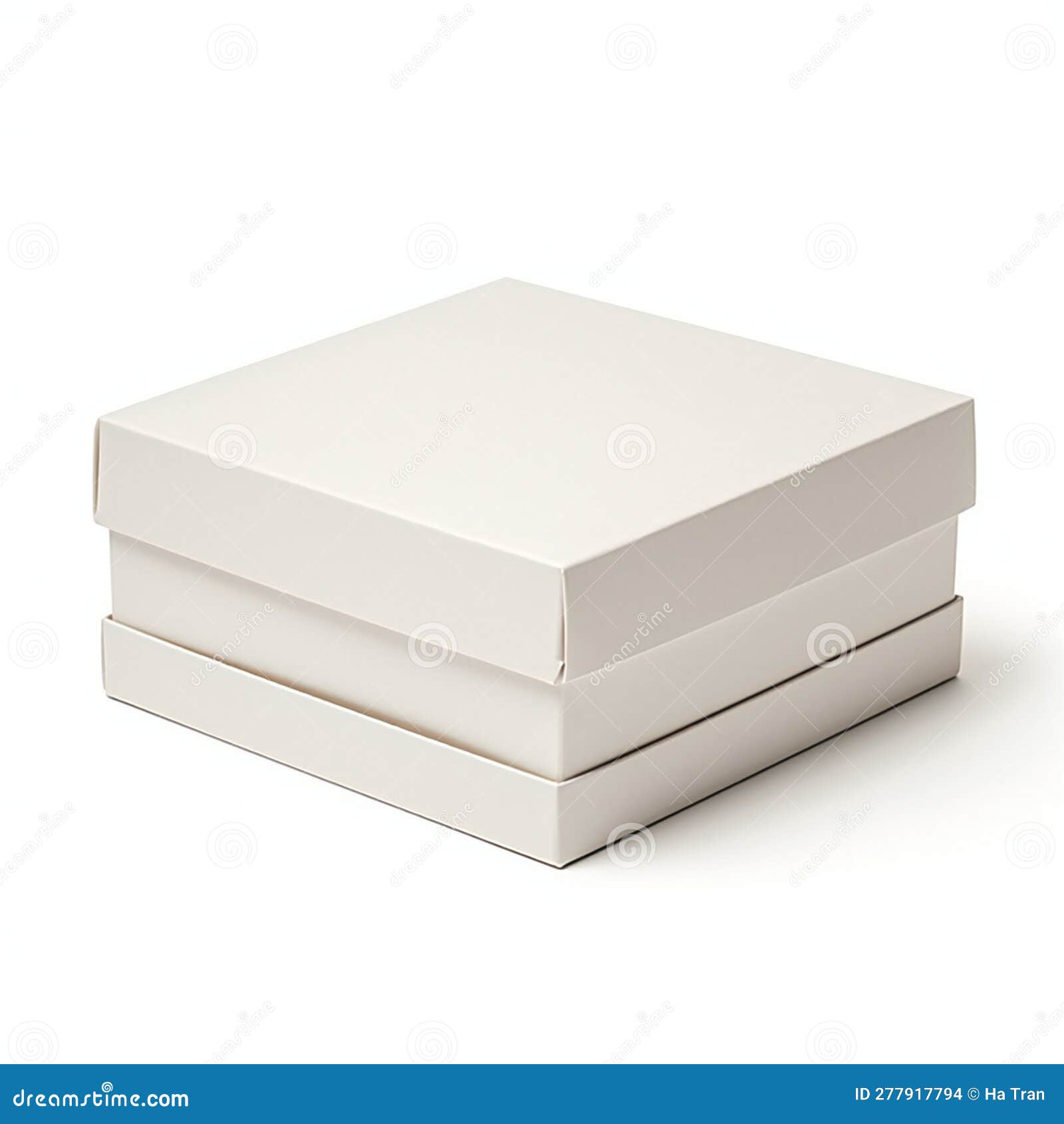 Blank White Box Isolated on White Background Stock Illustration ...