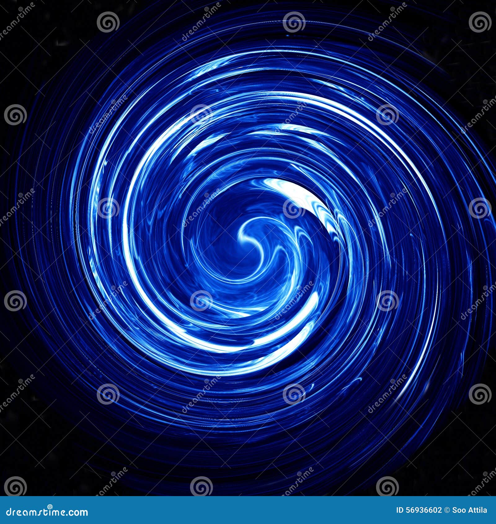 Illustration Bleue De Remous Illustration Stock - Illustration du ...