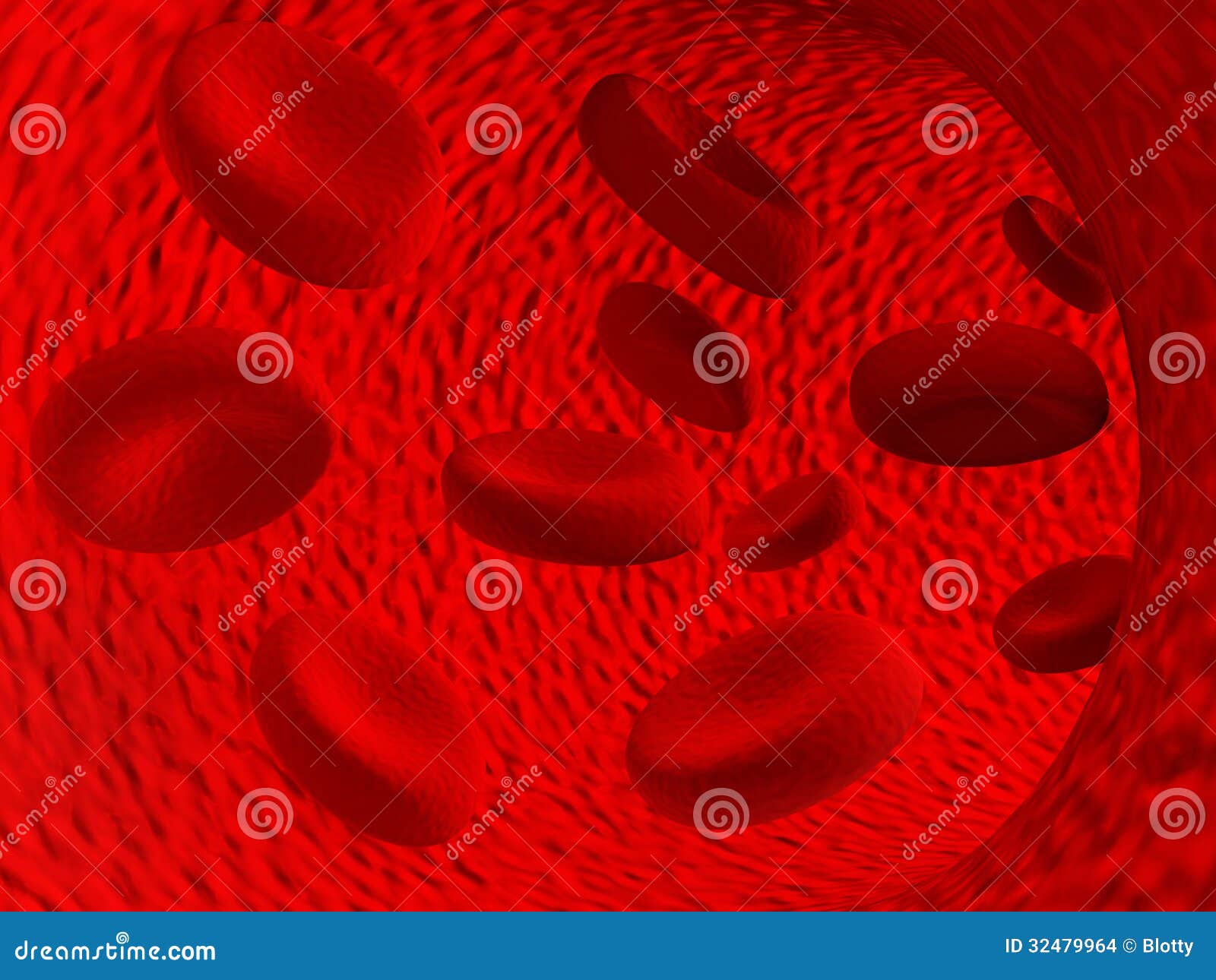 Illustration of Blood Particles in Focus Stock Illustration ...
