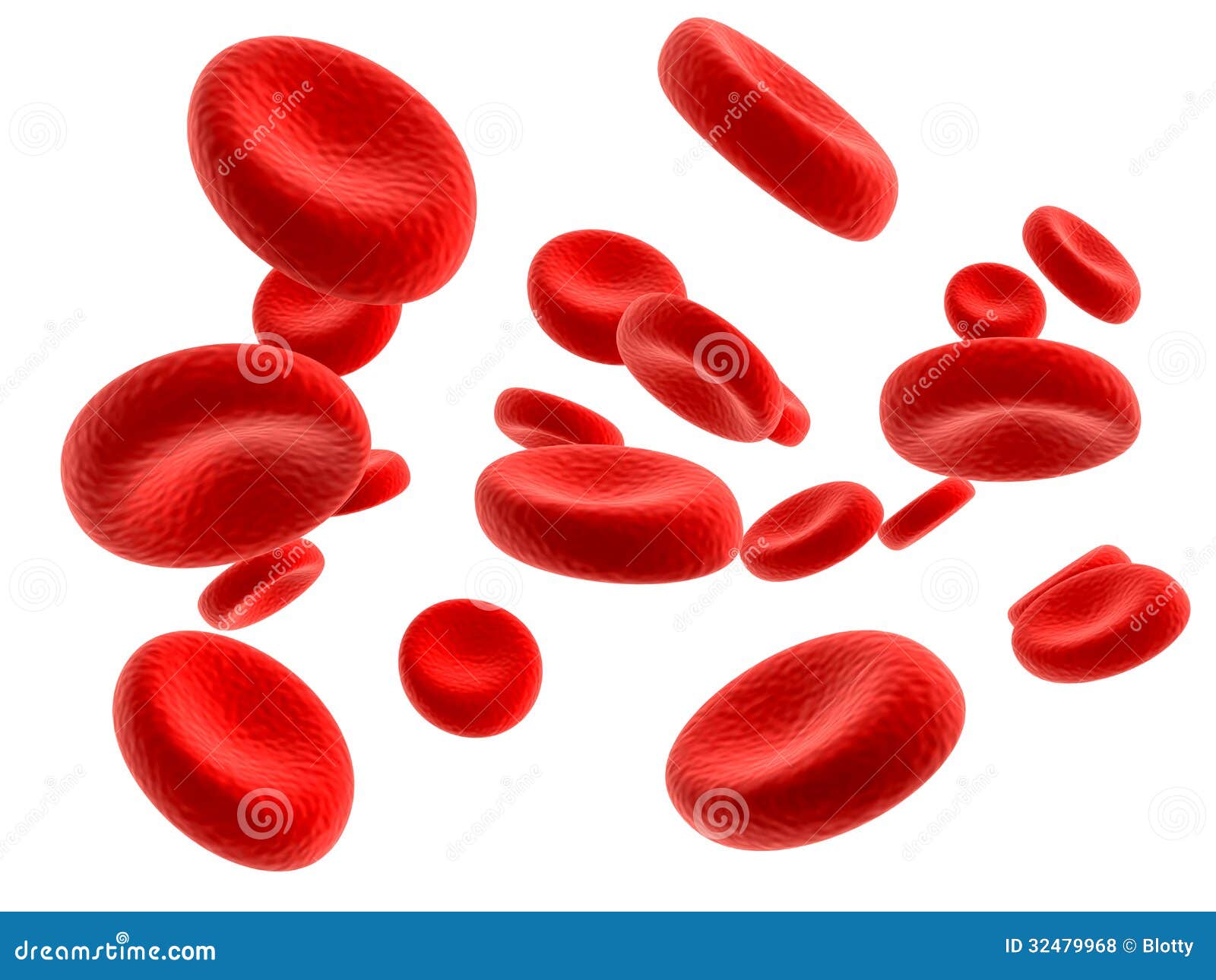 Illustration of Blood Particles in Focus Stock Illustration ...