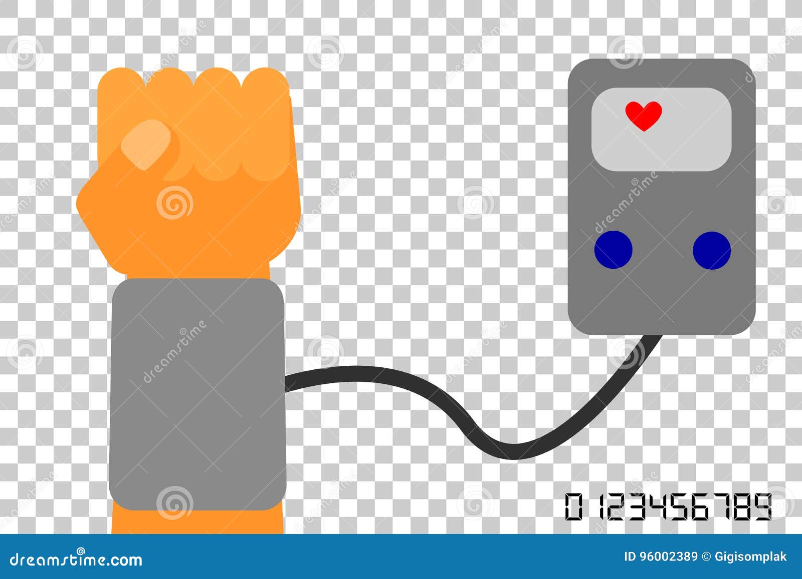 Illustration for Blood Pressure Control Stock Vector - Illustration of ...