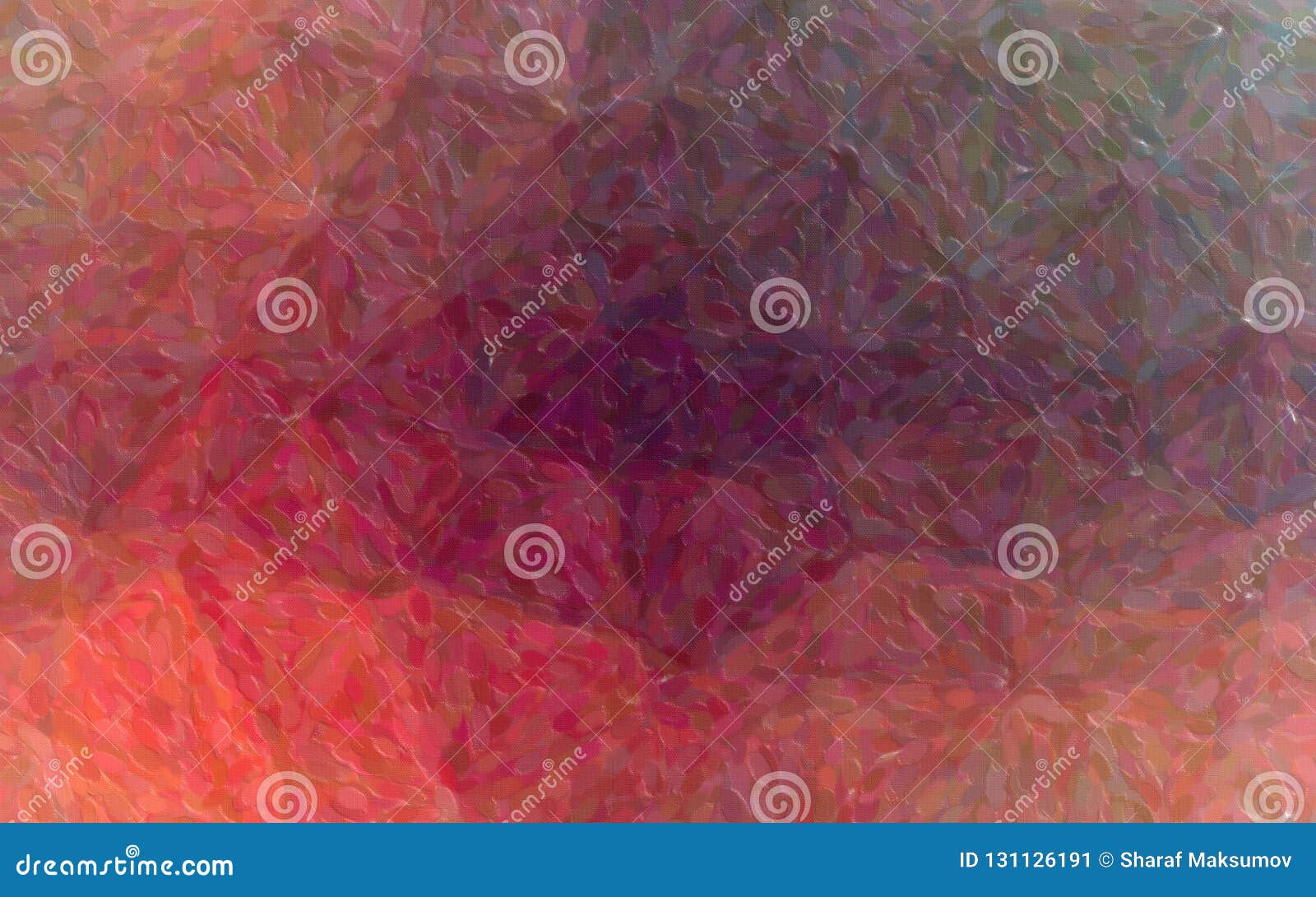 Illustration Of Blood Red And Green Long Dots Pointillism Background ...