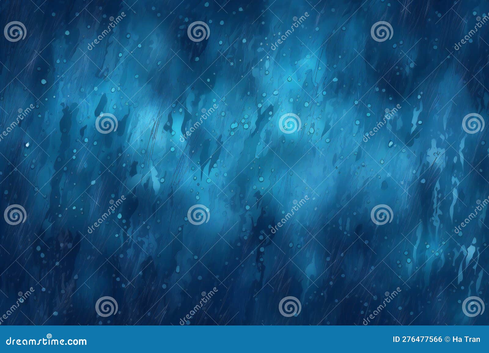 Blue Abstract Background with Drops of Water Stock Illustration ...