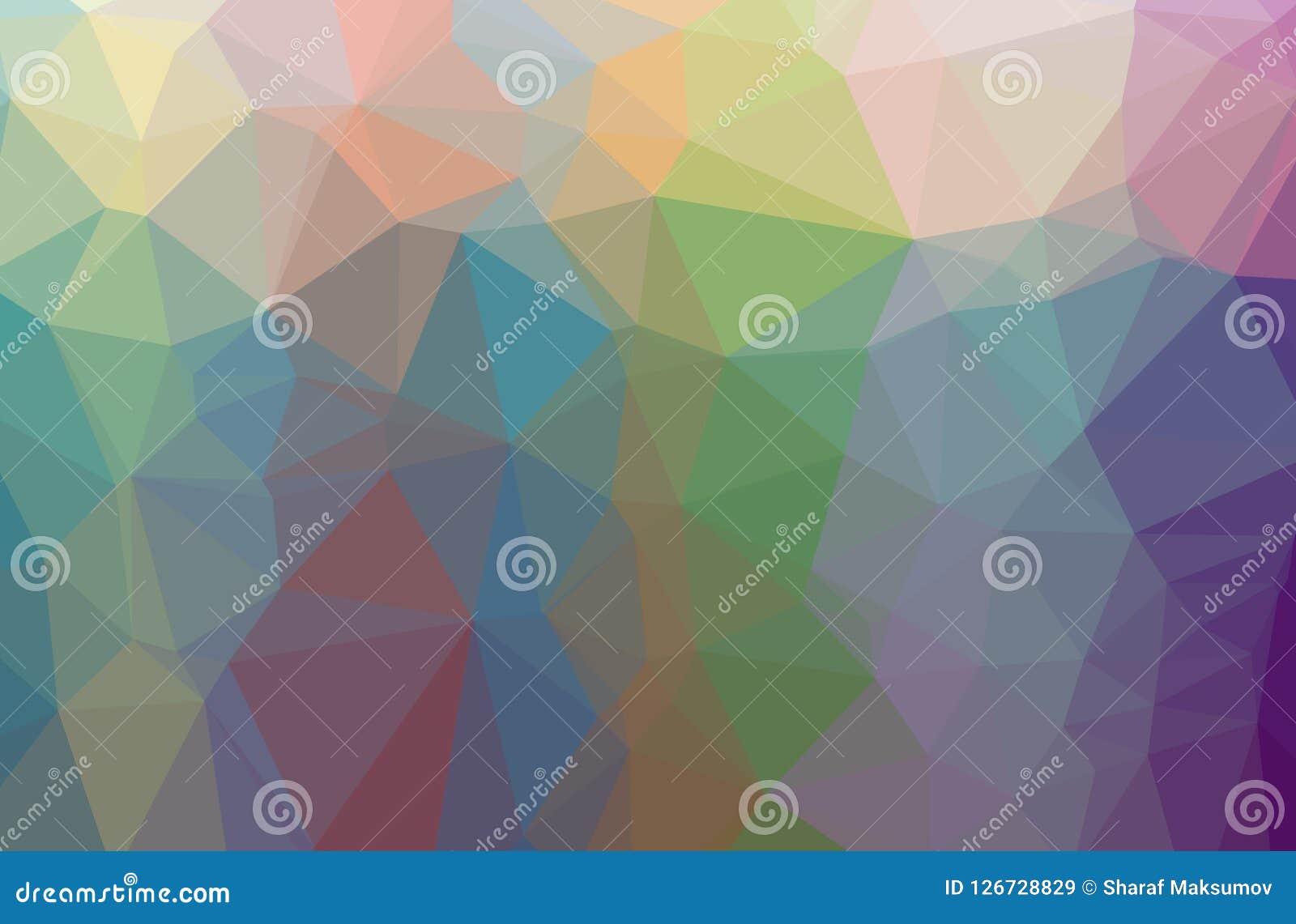 Illustration of Blue Abstract Low Poly Beautiful Multicolor Background ...