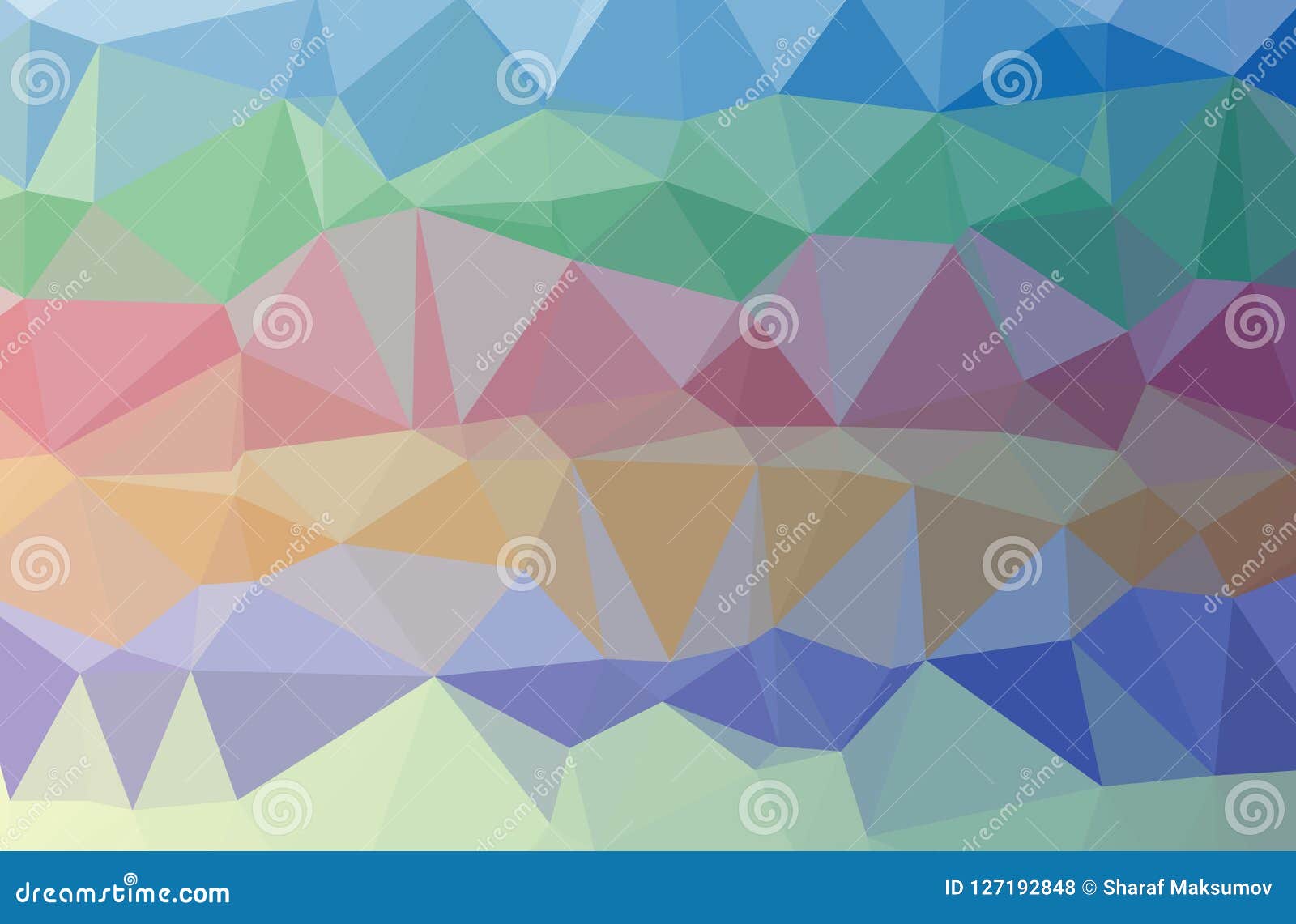 Illustration of Blue Abstract Low Poly Nice Multicolor Background ...