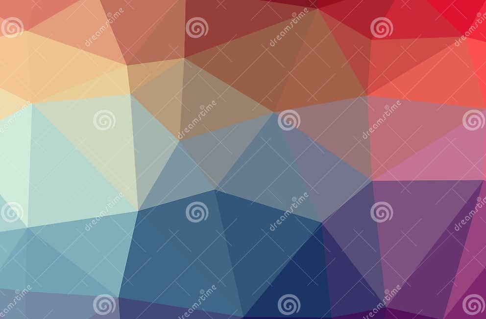Illustration of Blue Abstract Low Poly Nice Multicolor Background ...