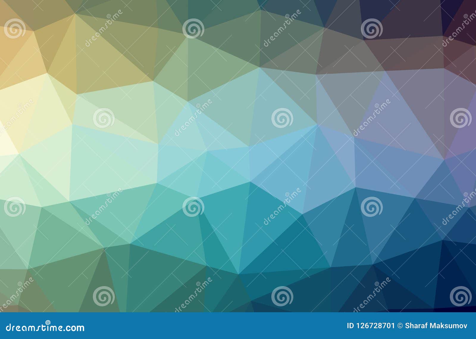 Illustration of Blue Abstract Polygon Beautiful Multicolor Background ...