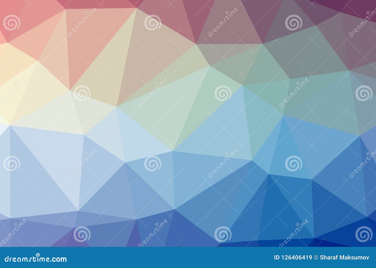 Illustration of Blue Abstract Polygon Elegant Multicolor Background. Stock Illustration ...