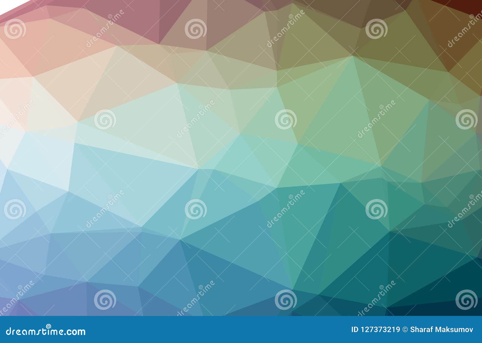 Illustration of Blue Abstract Polygonal Elegant Multicolor Background ...