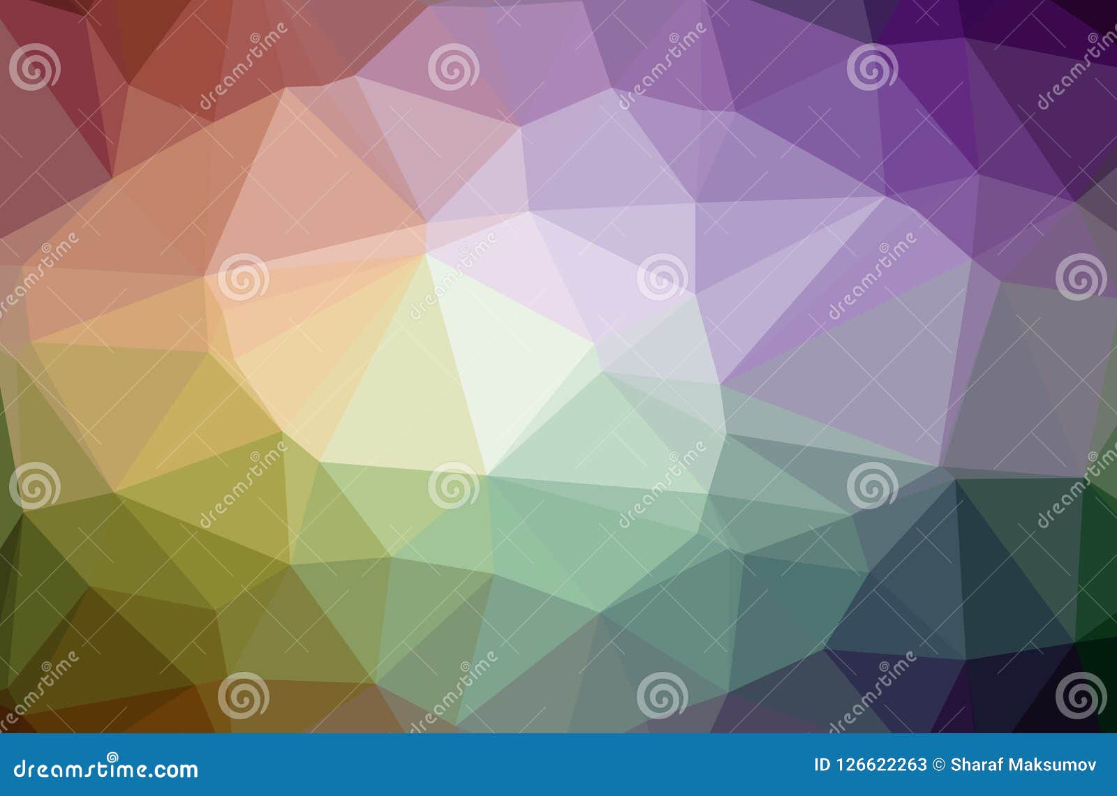 Illustration of Blue Abstract Polygonal Modern Multicolor Background ...