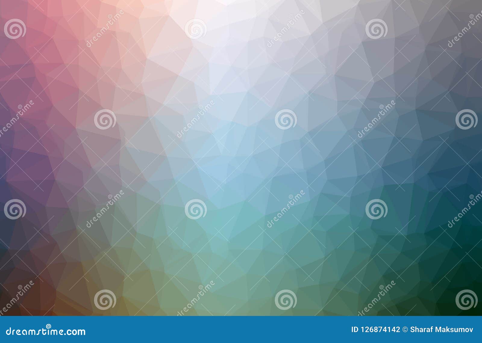 Illustration of Blue Abstract Polygonal Nice Multicolor Background ...