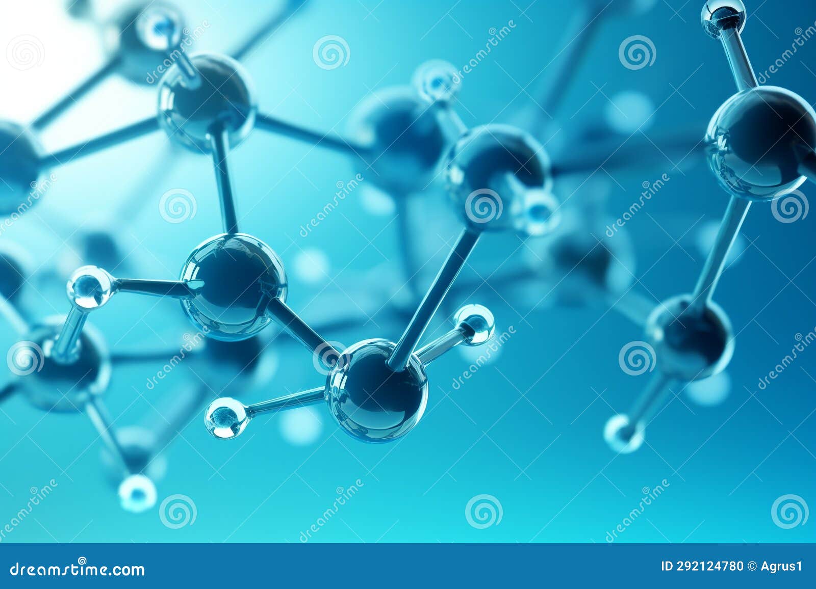 Illustration of Blue Background with Hydrogen Molecule. Generative AI ...