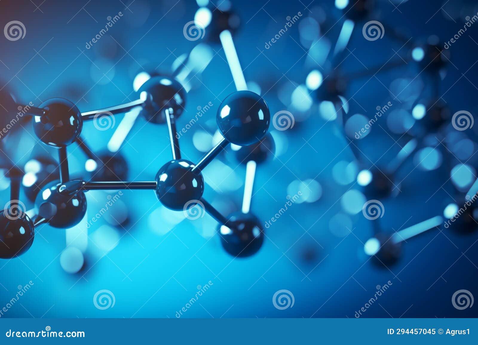 Illustration of Blue Background with Hydrogen Molecule. Generative AI ...