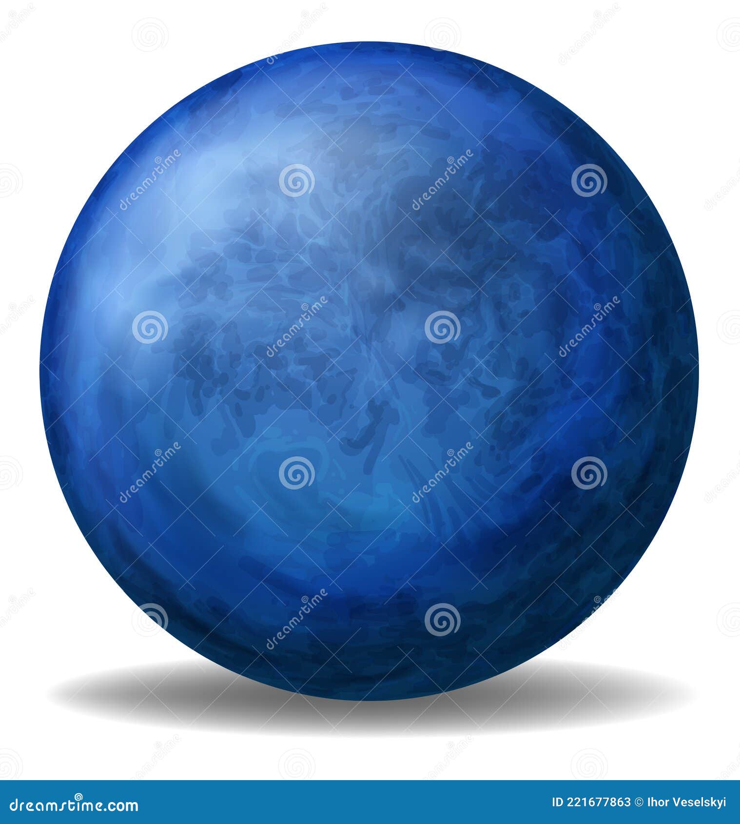 A blue ball stock illustration. Illustration of graphic - 221677863