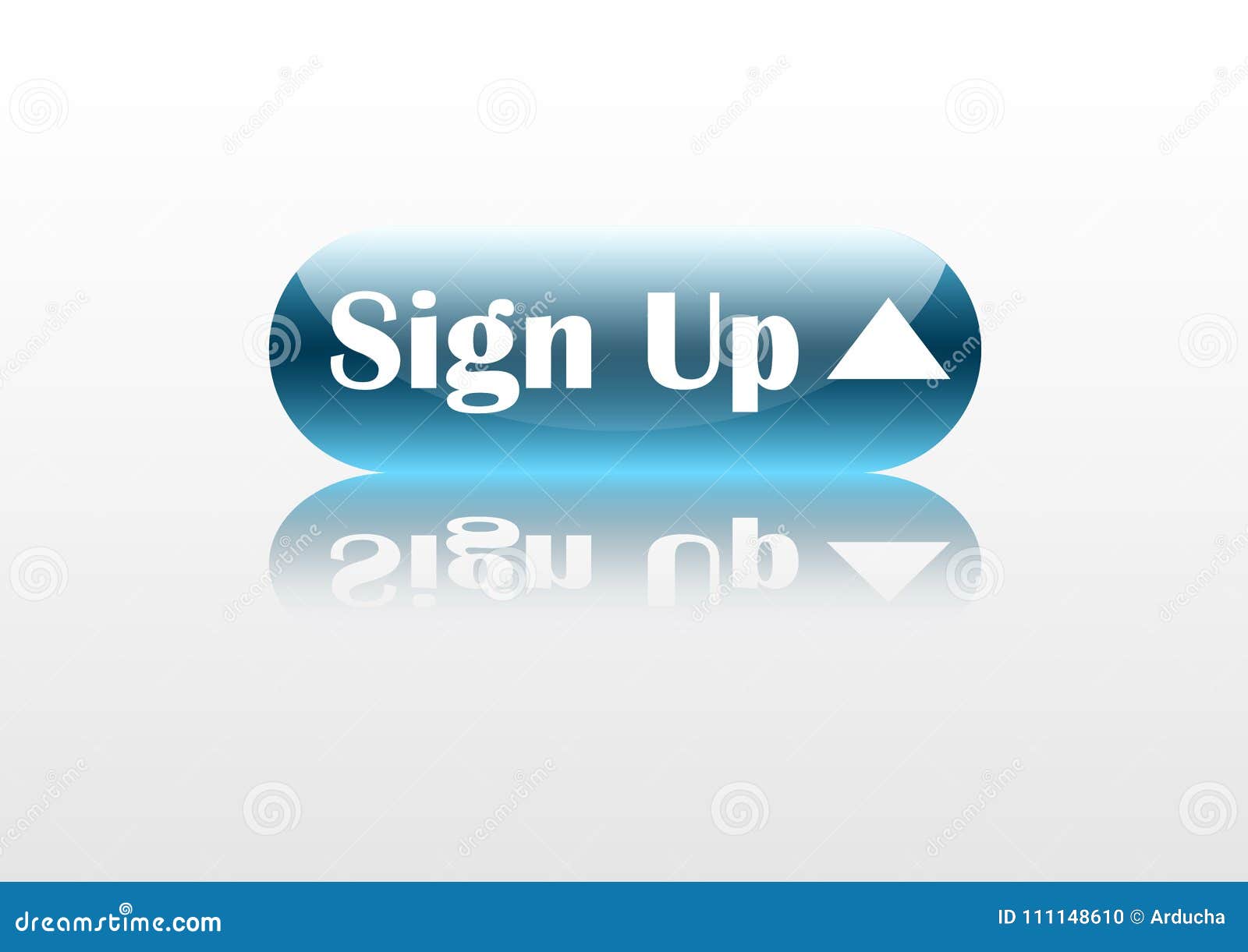 Sign up button stock vector. Illustration of adding - 111148610