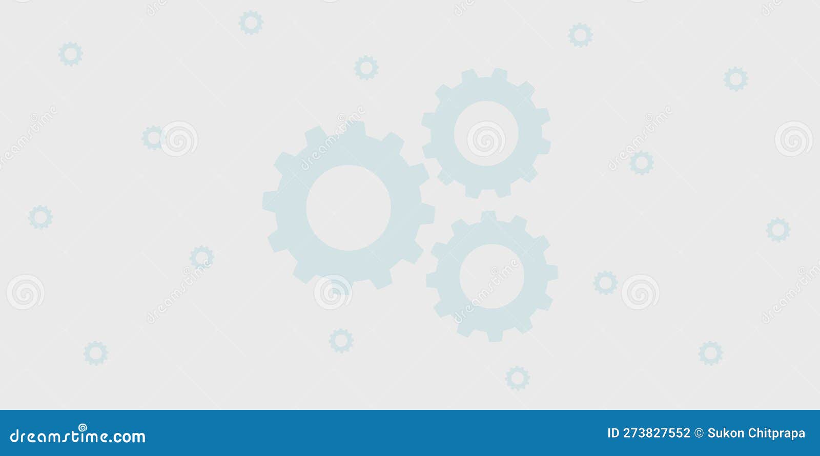 Illustration of Blue Cog Shape on White Background Stock Vector ...