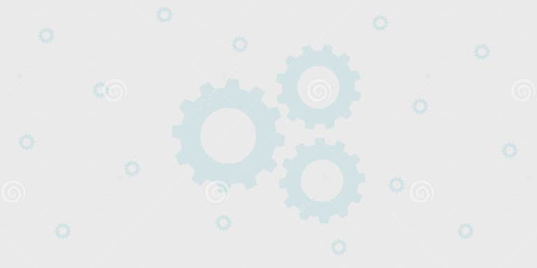 Illustration of Blue Cog Shape on White Background Stock Vector ...