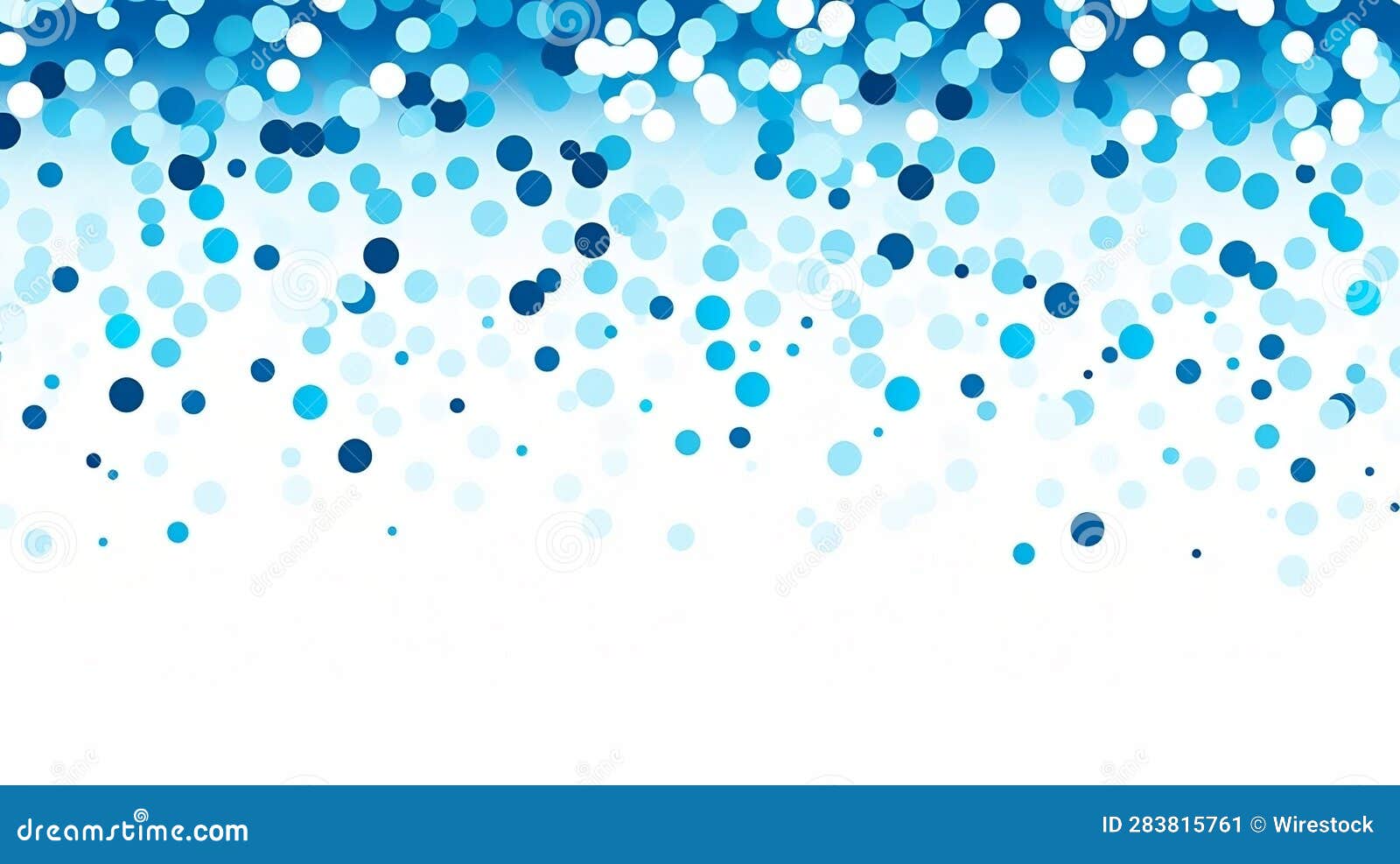 Illustration of Blue Dots on a White Gradient Background Stock ...
