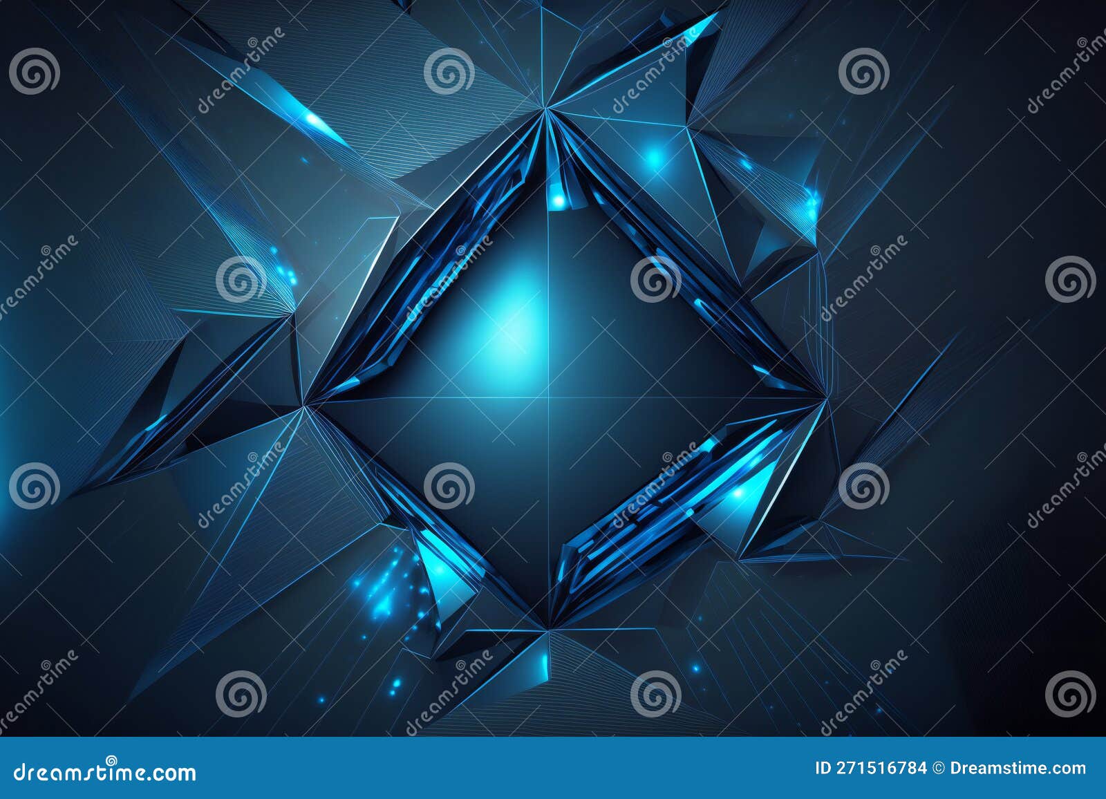Blue Geometric Shape Technology, Abstract, Backgrounds Stock ...