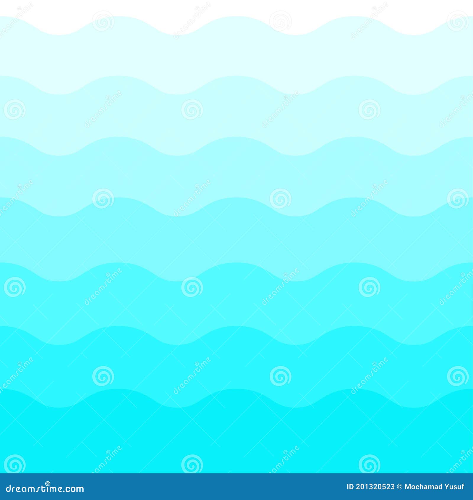 Light Blue Gradient Wavy Seamless Texture Pattern Stock Illustration ...