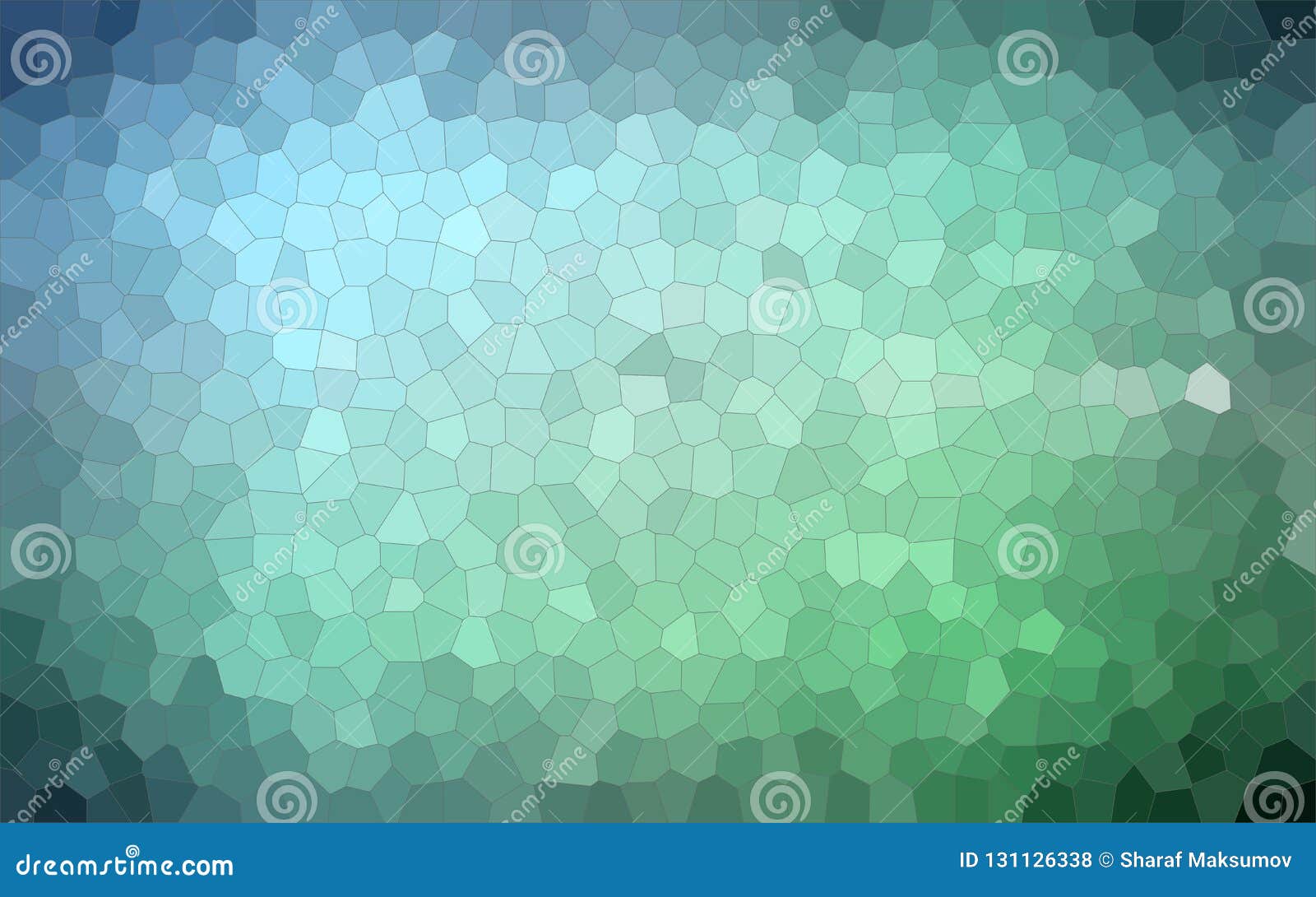 Illustration of Blue and Green Colorful Small Hexagon Background. Stock ...