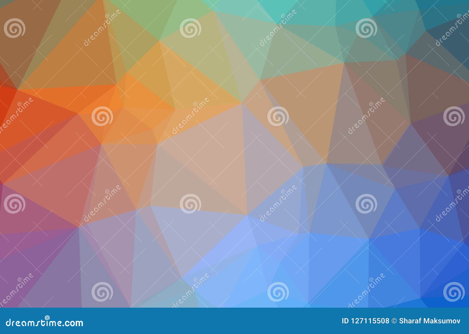 Illustration of Blue Low Poly Nice Multicolor Background. Stock ...