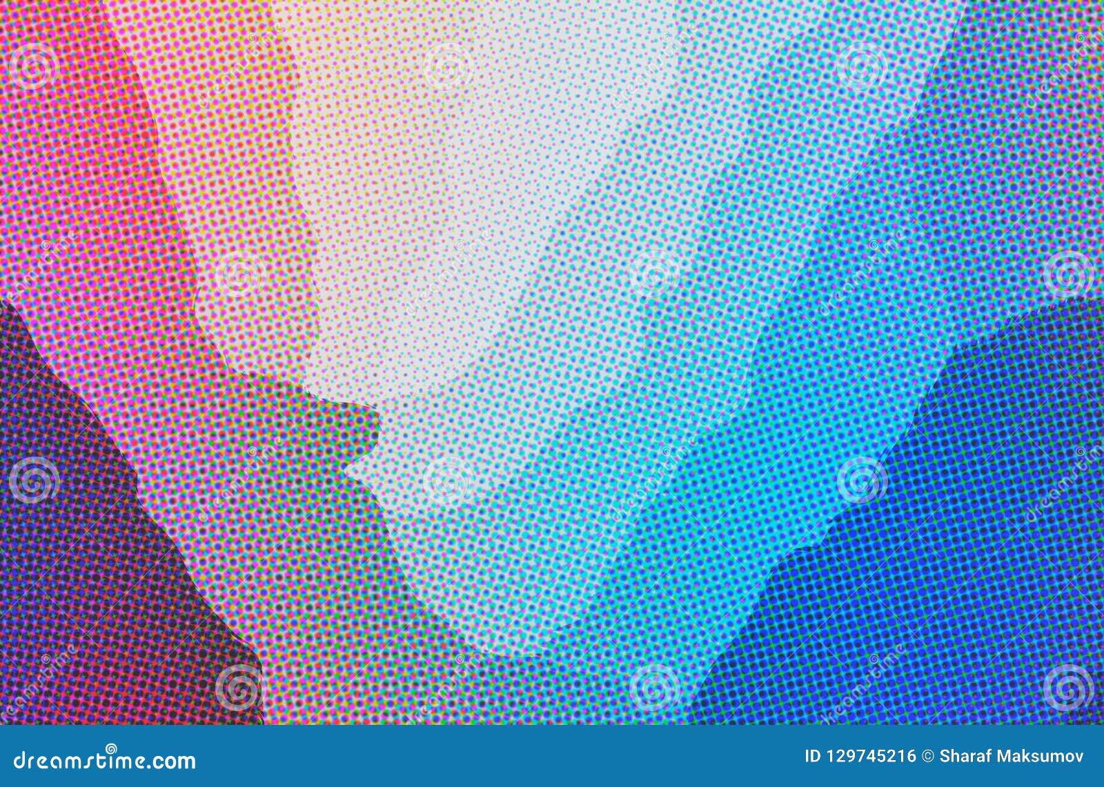Illustration of Blue and Red Dots Horizontal Background. Stock ...